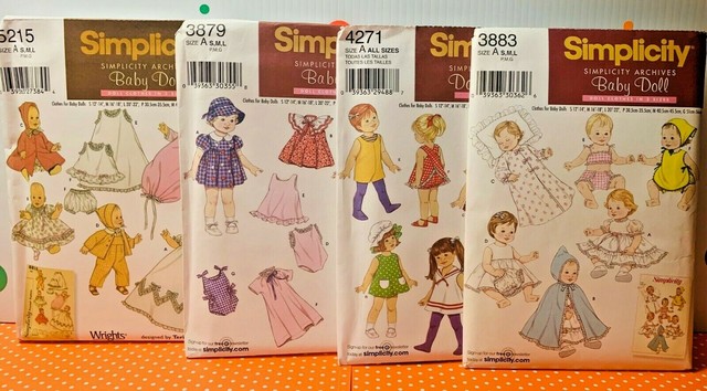 Baby Doll Clothes Pattern Simplicity 5215 Vintage 1950s Archive Uncut ...