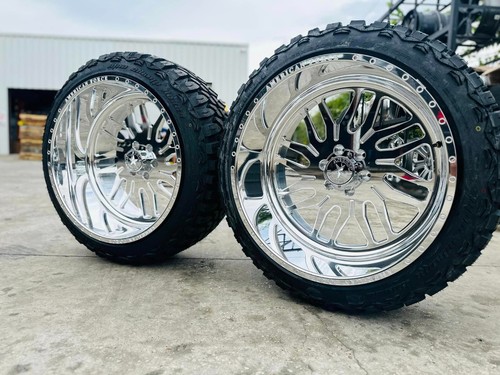 4 NEW 22X12 AMERICAN FORCE REDD POLISH WHEELS W/35125022 TIRES 6X135 ...