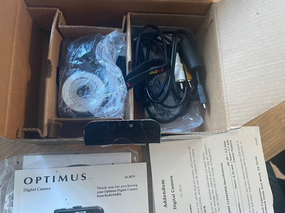 Radio Shack Optimus Digital Camera 5.0 Mega Pixels 3x Zoom | eBay