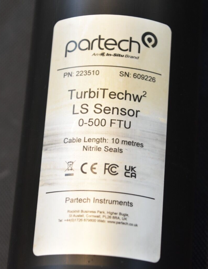 TurbiTechw2 LS Suspended Solids and Turbidity Sensor Partech P/N 223510 ...