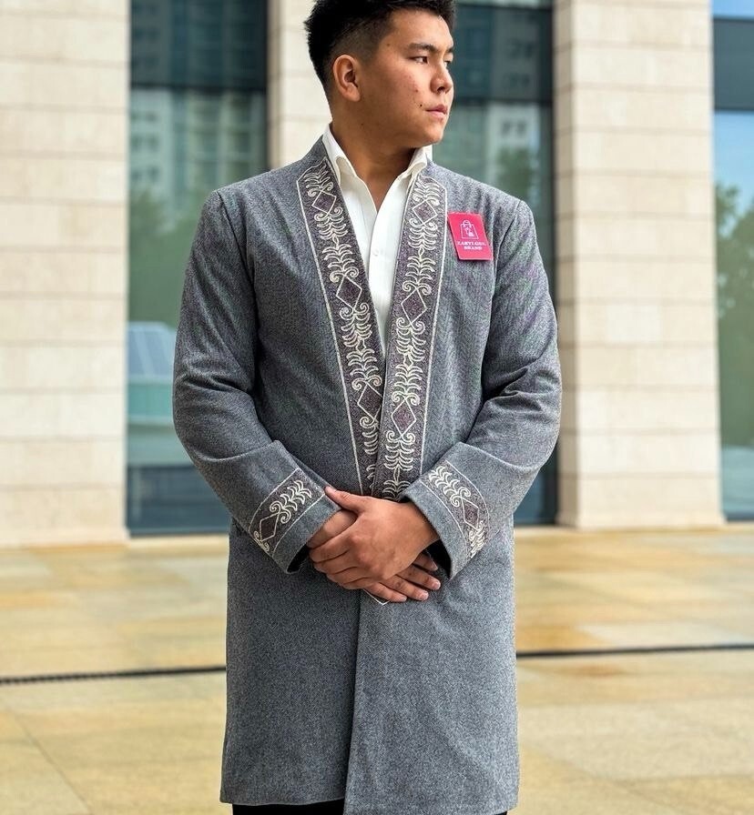 Chapan Shapan Jacket luxury Cape Kazakh Kyrgyz Oversized For Men Free ...