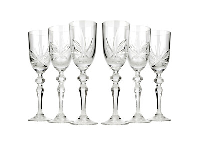 Neman Crystal 5.25 Oz. Lead Free Crystal Goblet Glass. Set of 6 | eBay