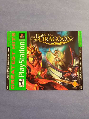 Legend of The Dragoon Sony PS1 Greatest Hits Front Art Cover only | eBay