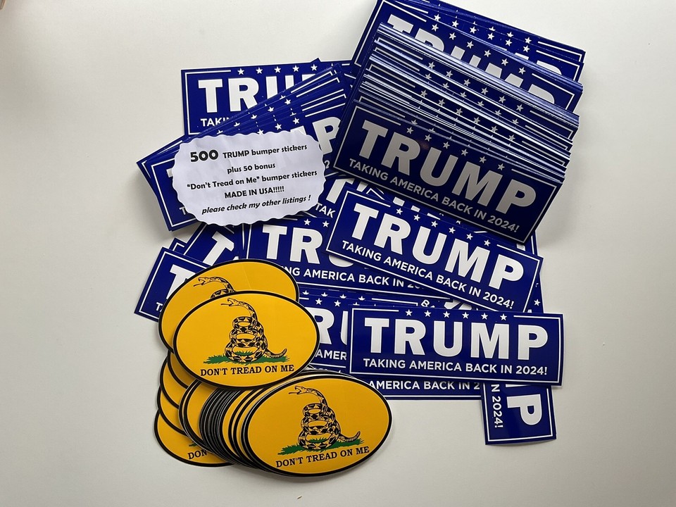 2 TRUMP 2024 bumper sticker stickers MADE IN USA MAGA | eBay