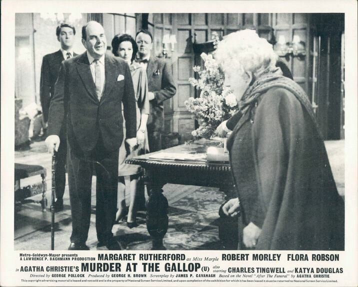 MURDER AT THE GALLOP MARGARET RUTHERFORD ROBERT MORLEY ORIGINAL LOBBY ...