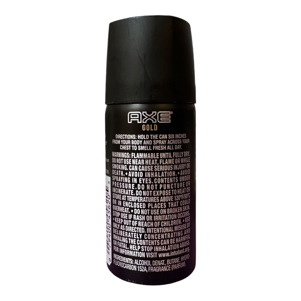3 Pack Axe Gold Deodorant Body Spray Travel Size 1 oz Oud Wood Dark ...