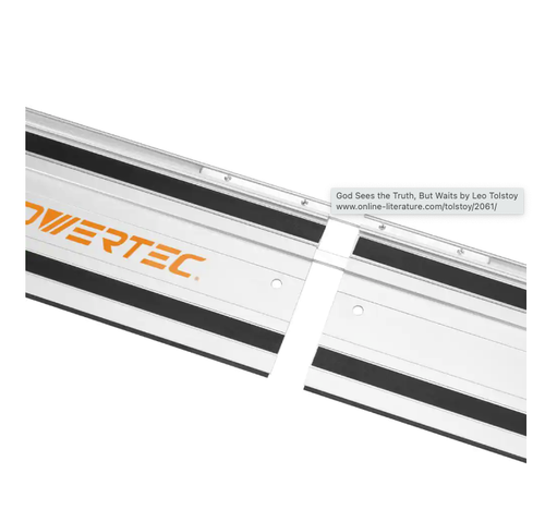 POWERTEC Track Saw Guide Rail 55 in Connector for Makita or Festool (2 ...