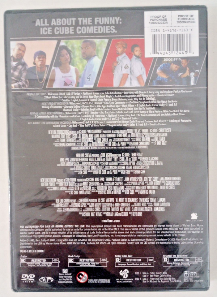ALL ABOUT THE FUNNY: ICE CUBE COMEDY 4-Films FRIDAY Trilogy/All About ...