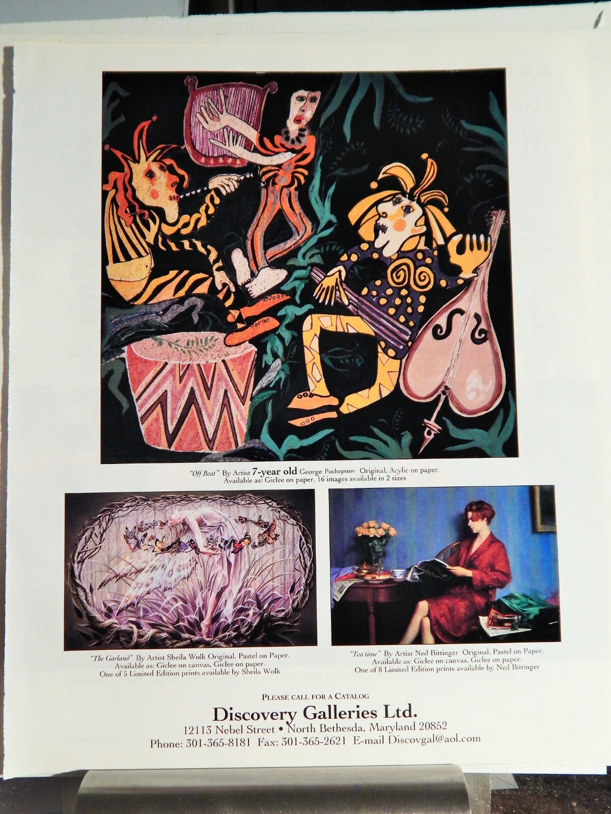 GEORGE POCHEPTSOV / NED BITTINGER ART PIECES ORIG VTG 1999 ...