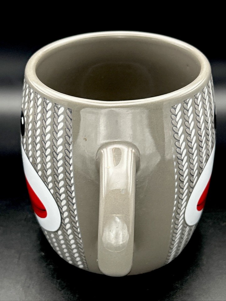 Galerie Sock Monkey Coffee Tea Cocoa Mug Cup Ceramic Double Sided Gray ...