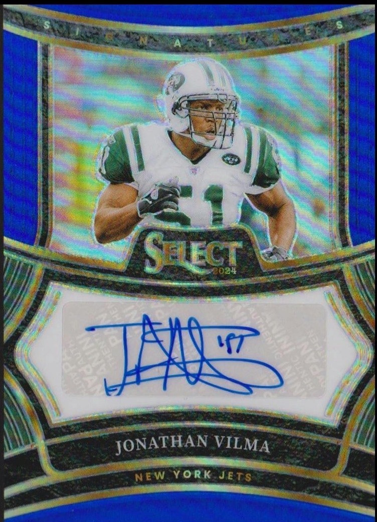 2024 Panini Select - Signatures Jonathan Vilma #SP-JVA Blue Prizm /149 ...