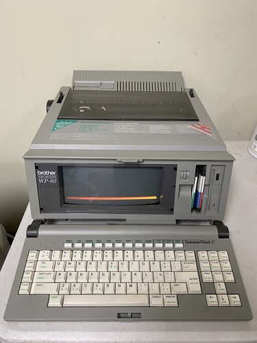 Vintage Brother Word Processor Model WP-80 WORKING CONDITION | eBay