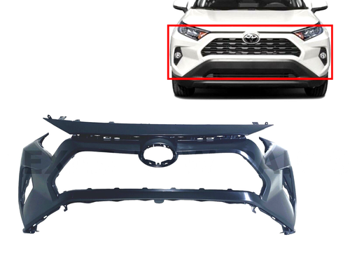 Fits 2019-2024 Toyota Rav4 Front Bumper Cover Assembly TO1000449 ...
