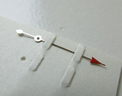 Red pointed seconds nickel wrist watch hand 0.21 ~ length 10 mm | eBay