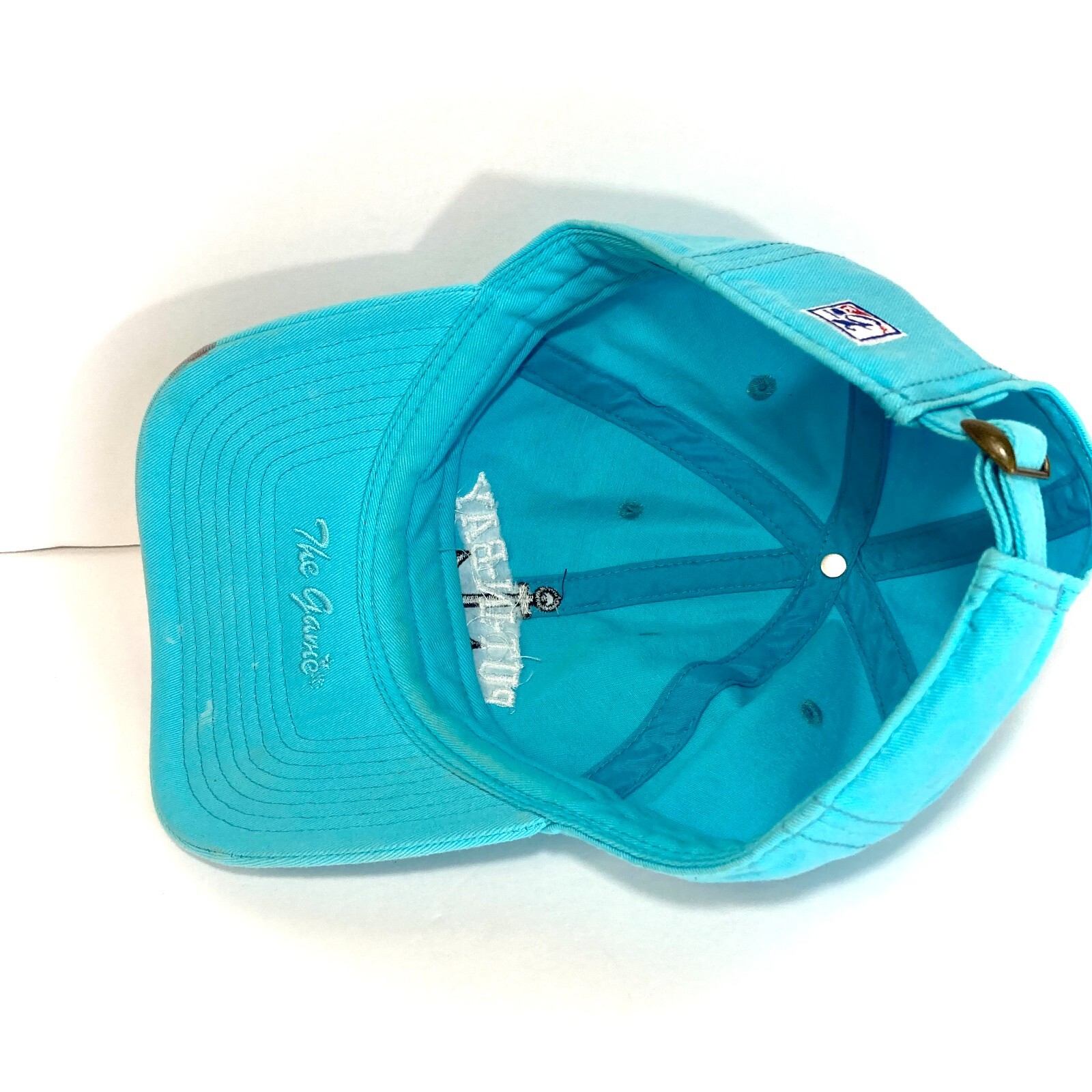 PUT IN BAY HAT bright coral blue relaxed dad cap ohio anchor nautical ...