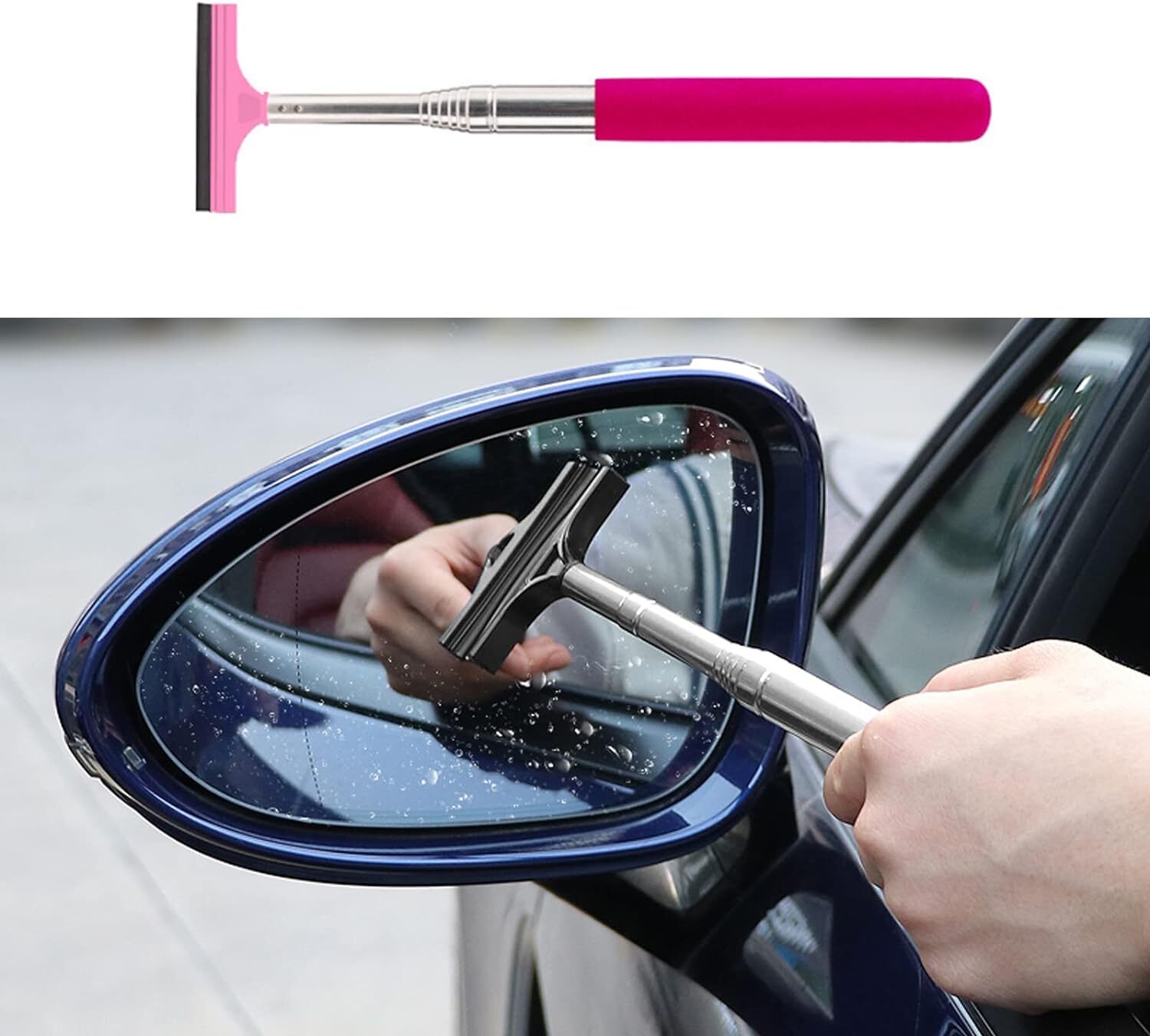 Yonput 1 PC Retractable Rear View Mirror Wiper for Car, 1 PC, Red | eBay