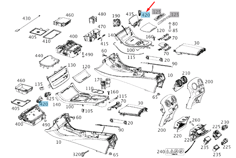 MERCEDES-BENZ E W213 Power Outlet 12 V Socket A0008205105 NEW GENUINE ...