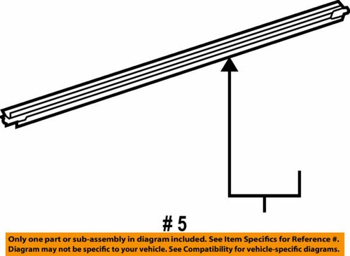 68171-48050 Toyota Weatherstrip, front door glass, inner rh 6817148050 ...