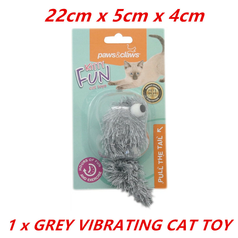 Google Eye Vibrating Cat Toy 22X5X4CM Plush Interactive Kitten Pet ...