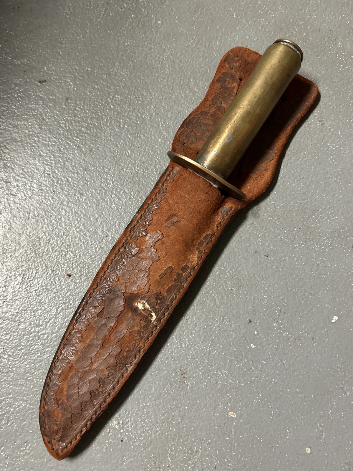 Vintage WW2 1942 20 mm Shell US Made in Theater Fighting Knife Trench ...