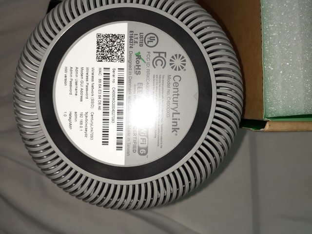 CENTURYLINK Greenwave Wi-Fi Modem (C4000XG) for sale online | eBay