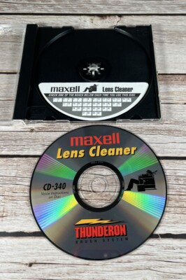 Maxwell CD DVD & CD-ROM Lens Cleaner Thunderon Brush System CD-340 ...