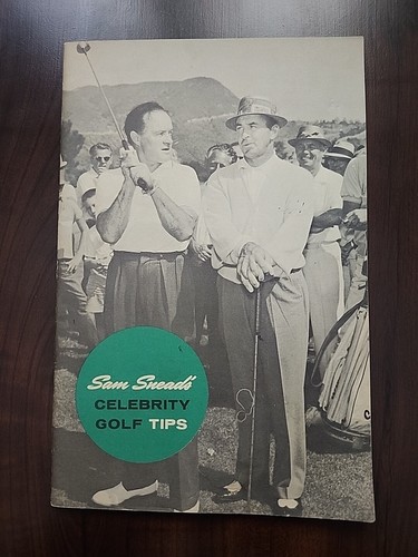 1960 SAM SNEAD CELEBRITY GOLF TIPS BOB HOPE COVER KEMPER INSURANCE BOOK ...
