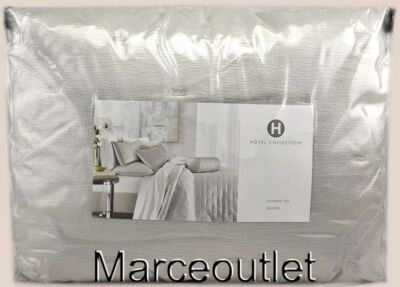 Hotel Collection Glint KING Quilted Coverlet & EURO Pillowshams Set ...
