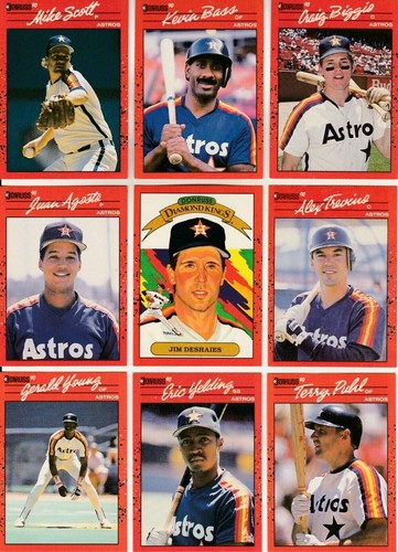 (23) 1990 Donruss Houston Astros (Complete Team Set) See Scans! | eBay