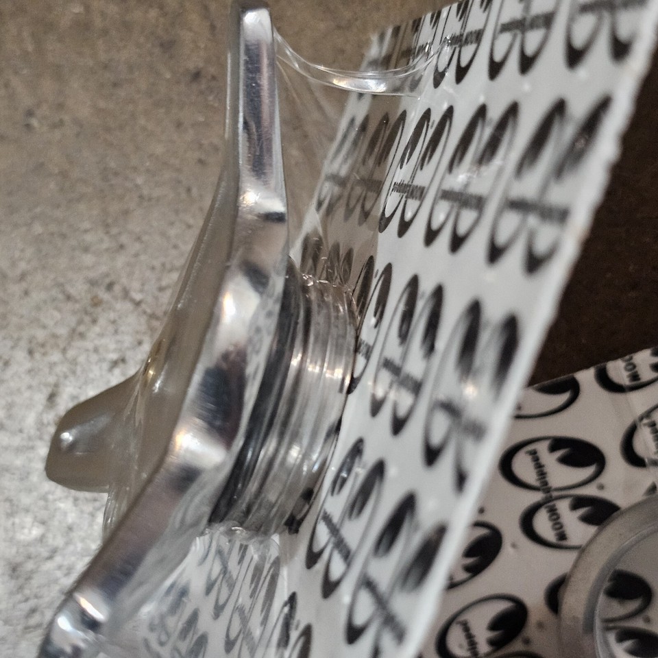 MOON small Vented Aluminum SPINNER CAP w Threaded BUNG vtg Hot Rod auto ...