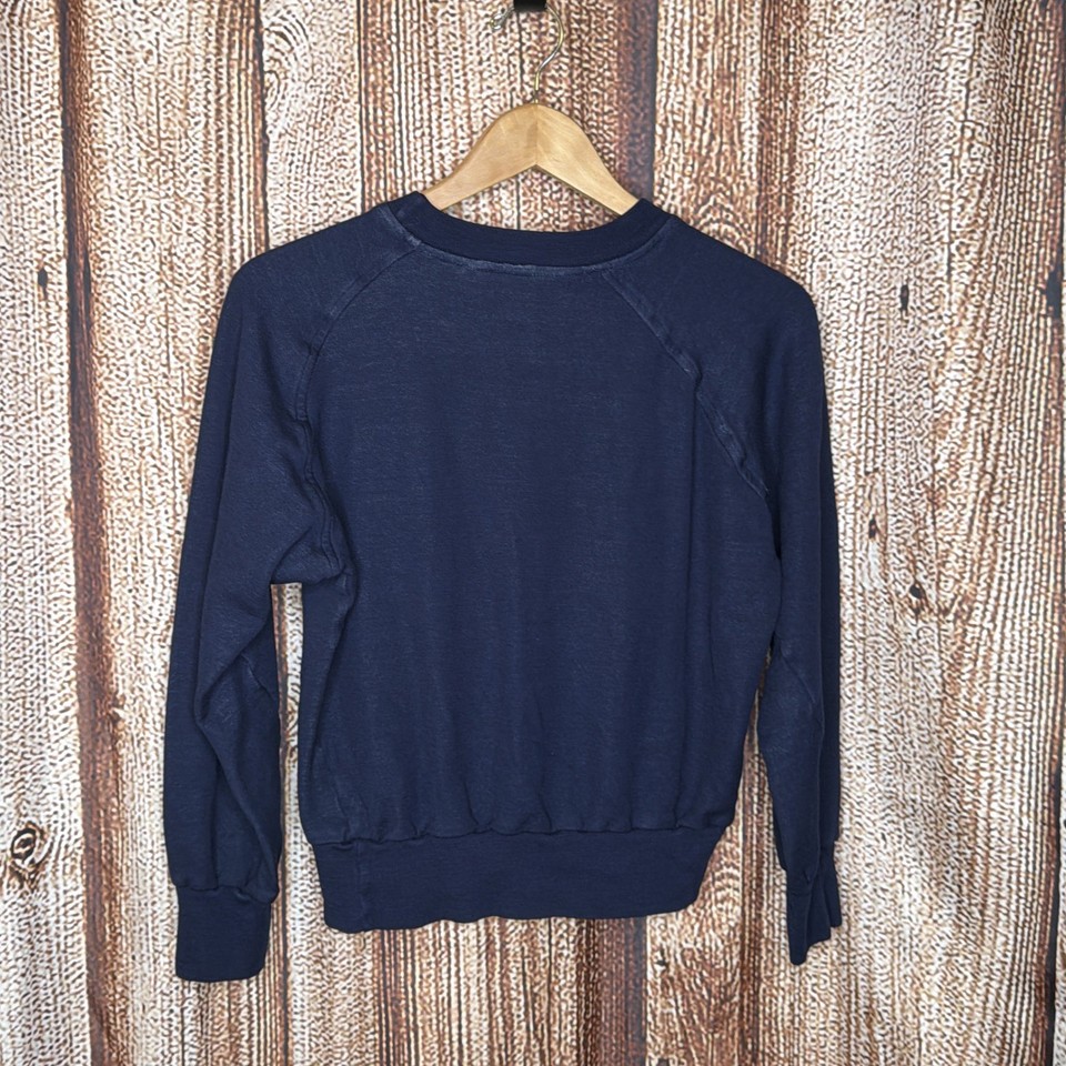 Vintage Sportswear Sweatshirt Mens Small Blue Raglan Fleece Made USA ...