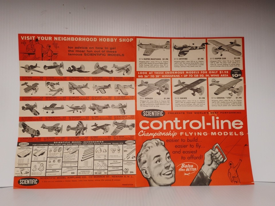 2 Scientific balsa flying models brochures | eBay