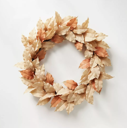 Neutral Leaf Wreath - Threshold designed with Studio McGee 613571207541 ...