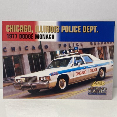 CARD ONLY: Johnny Lightning Trading Card 1977 Dodge Monaco Chicago ...