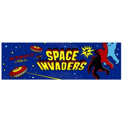 Space Invaders Arcade Marquee High Quality Translite | eBay