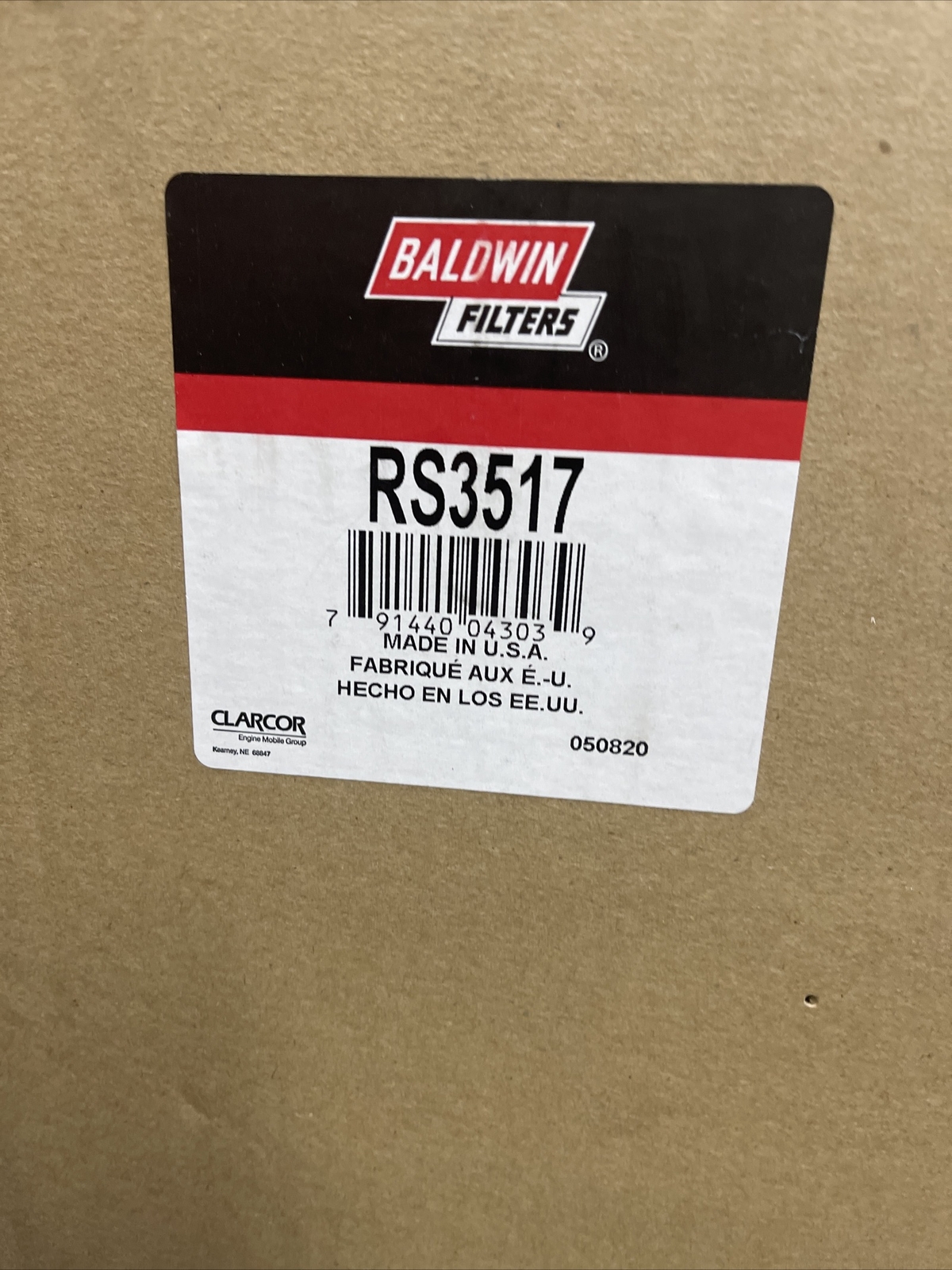 BALDWIN RS3517 - Air filter cross reference