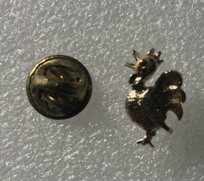 Rooster Chicken Bird Foul Farm Gold Tone Lapel Pin | eBay