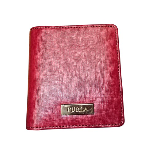 Furla red cabernet mini classic bifold wallet | eBay