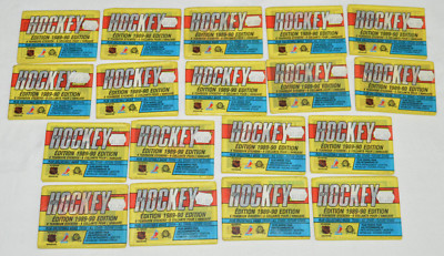 1989-1990 O-Pee-Chee NHL HOCKEY STICKERS LOT OF 18 UNOPENED PACKS New ...