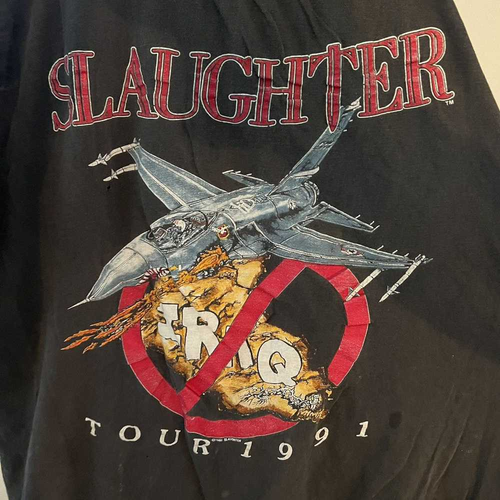 Slaughter Rock Band Tour Black Front Unisex 100% Cotton T-Shirt Full ...