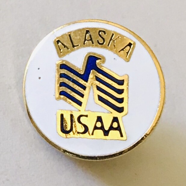 Alaska USAA United Services Automobile Association Pin Badge Rare ...