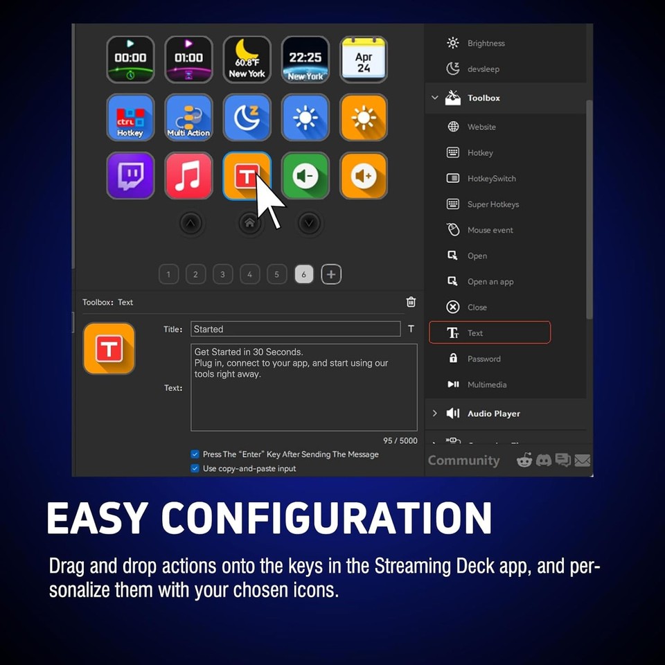 VSDINSIDE Macro Keypad, Stream Controller Deck Gaming Streaming ...