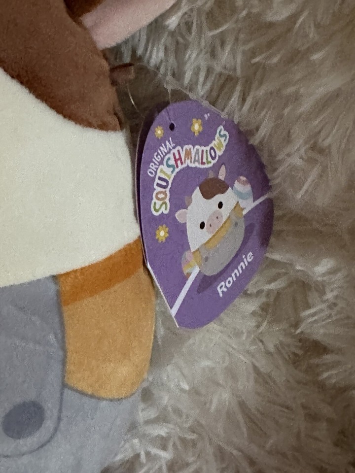 Squishmallow Ronnie the Cow Easter 2023 8” In Overalls Kroger NWT | eBay