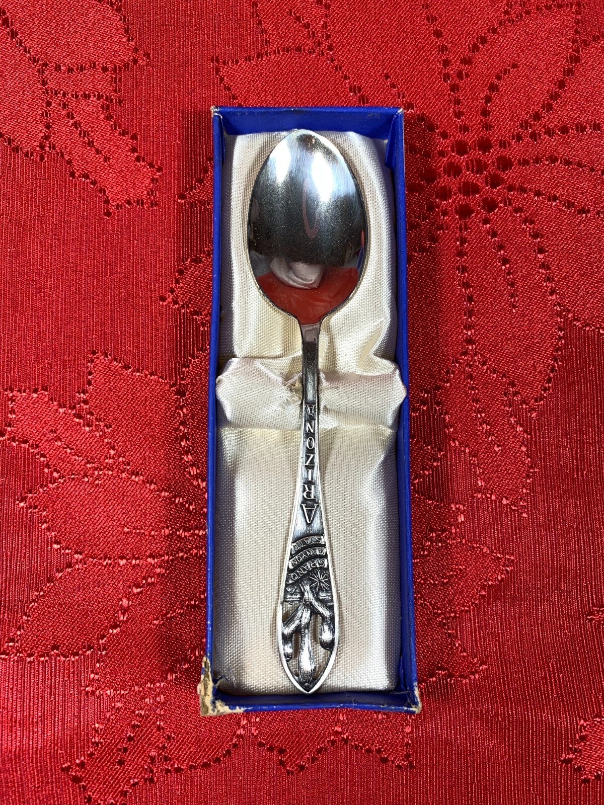 Sterling Silver Arizona Souvenir Spoon – Cactus “Grand Canyon State” | eBay