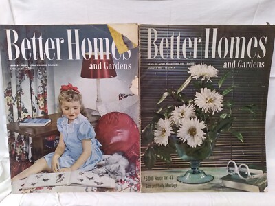 Better Homes and Gardens Magazines lot of 2 April, August 1947 | eBay