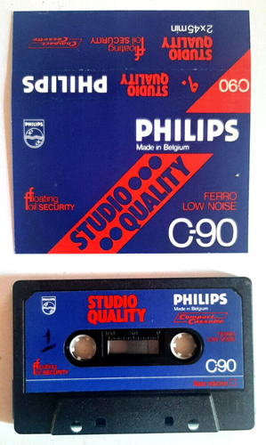 Mc Philips C-90 C90 Musicassetta Ferro Vintage Compact Cassette Tape ...