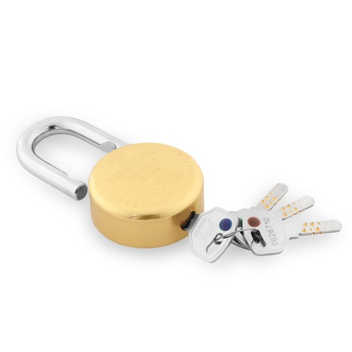 Godrej Nav-tal Ultra XL+ 3 Ton Round Padlock Home Door Lock 4 Dimple ...
