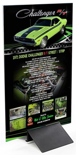Car Show Sign Display Information Board 24" x 36" Aluminum Backing with ...