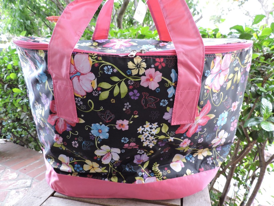 23" Large INSULATED COOLER BAG Beach Pool Travel Picnic Shopping ...