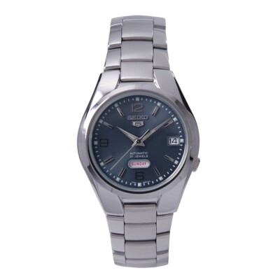 Seiko 5 Dress Automatic Grey Dial Silver Case Band SNK621K1 Men's Watch ...